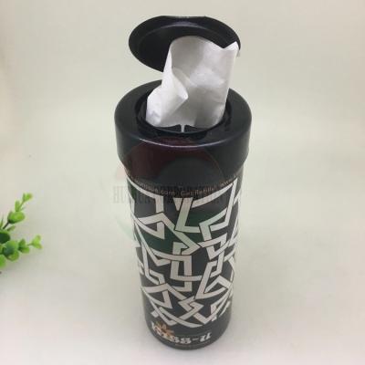 China Cylinder Paper Cans Packaging Custom Color Travel Facial Tissues Boxed Heat Protection for sale