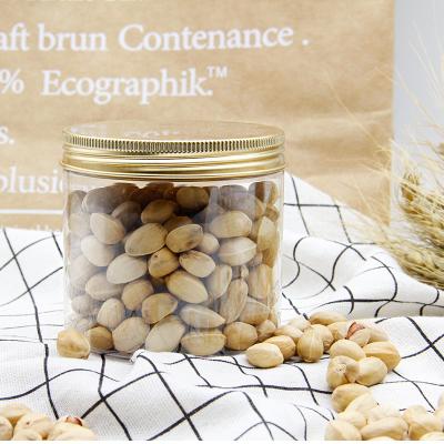 China Logo Printing Cake Container Different Capacity Plastic Can with Aluminum Cap for Cake for sale