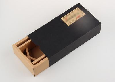 China Slide Open Drawer Design Recycled Paper Gift Boxes / Kraft Paper Container for sale
