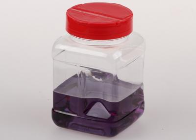 China Customized Screw Cap Clear Plastic Bottles With Plastic Lid For Food / Spice for sale