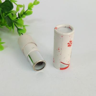 China Lisptic Paper Composite Tube , Push Up Lip Balm Paper Tube Packaging for sale