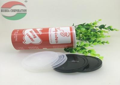 Chine Emballage fait sur commande de tube de papier de poudre de nourriture d'impression avec le couvercle en aluminium d'étiquette de traction à vendre