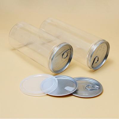 China PET Plastic Can Plastic Jar Plastic Bottle For Food Storage for sale