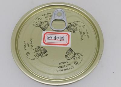 Cina coperchio aperto facile della latta dorata ambientale di 99mm per i tubi di carta e le latte di plastica in vendita