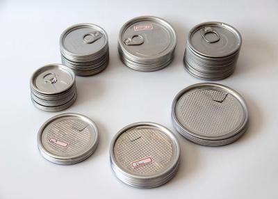 Cina coperchio aperto facile della latta dorata ambientale di 99mm per i tubi di carta e le latte di plastica in vendita