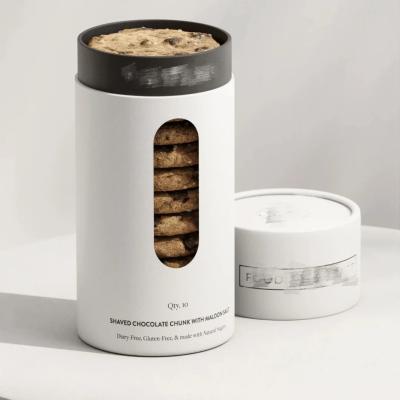 중국 환경 친화적 인 맞춤형 실린더 포장 종이 튜브 쿠키 의류 스카프 튜브 포장 창문 판매용