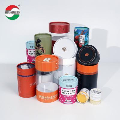 Cina Biodegradabile Cosmetici ecologici Imballaggio cilindrico del tè Rovere da labbro Imballaggio di tubi di carta cartonata in vendita