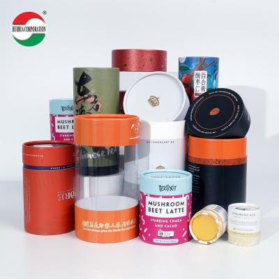 Biologisch afbreekbare, milieuvriendelijke cosmetica, cilinder, theeverpakking, lippenstift, karton, papierbuisverpakking