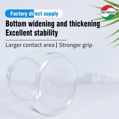 China 1200ml Factory Direct Recycled Food Grade Round PET Plastic Bottles Powder Jars Cans Milk Protein Powder Container for sale