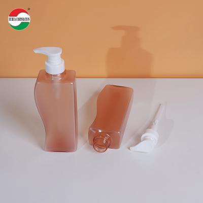 China 500ML PET Bottle Plastic Jar Pump Press Lid For Shampoo & Shower Gel for sale