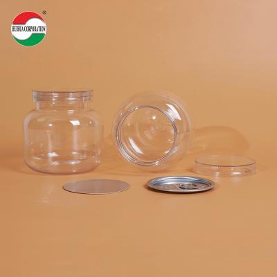 Cina 500 ml Bottiglia PET Plastica Chiara cilindro Bottone sigillato con Capo a vite HYP500-40g in vendita