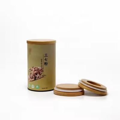 China Recipiente Hermético de Chá em Papel Kraft com Tampa de Cortiça Tubo Cilindro para Embalagem de Alimentos Doces Artesanato Biscoitos Superfície em Relevo for sale