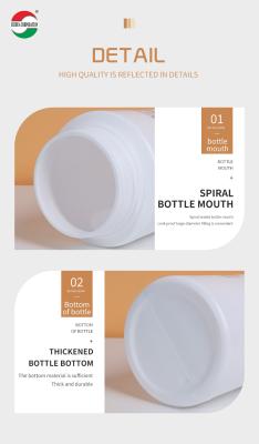 Cina 2000ML cilindro di plastica trasparente per bottiglia HDPE riciclabile e impermeabile per prodotti nutrizionali per la salute HMD2000-138 in vendita