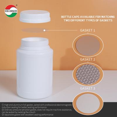 Cina 2000ML cilindro di plastica trasparente per bottiglia HDPE riciclabile e impermeabile per prodotti nutrizionali per la salute HMD2000-138 in vendita