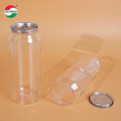 China 500 ml de latas de bebidas PET transparentes para jugos y refrescos en venta