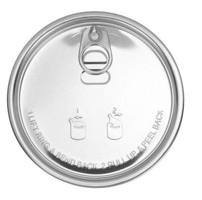 Cina Coperture aperte di alluminio facile #202-603 per l'esportazione in scatola in vendita