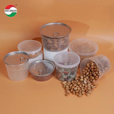 高温消毒 耐熱 凍結 容器 PP 素材 プラスチック缶 PP ボウル アルミ 簡単に開いた蓋 PE カップ ペッパーペースト
