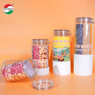 Basso MOQ Buona Tenuta 1000ml 1500ml 1800ml Barattolo in PET Contenitore di Plastica per Stoccaggio