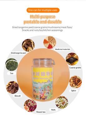 Cina Basso MOQ Buona Tenuta 1000ml 1500ml 1800ml Barattolo in PET Contenitore di Plastica per Stoccaggio in vendita