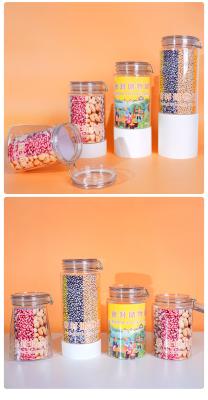 Cina Basso MOQ Buona Tenuta 1000ml 1500ml 1800ml Barattolo in PET Contenitore di Plastica per Stoccaggio in vendita