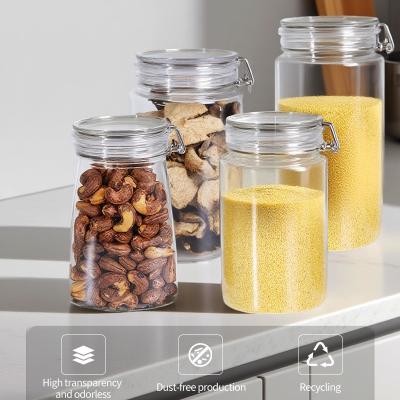 Cina Basso MOQ Buona Tenuta 1000ml 1500ml 1800ml Barattolo in PET Contenitore di Plastica per Stoccaggio in vendita