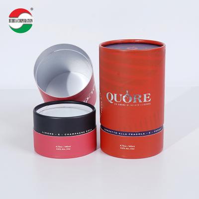 China Custom Design Recyclable Paper Tube Packaging For Perfume Skincare Cosmetic Candle Essential Oil Round Box Cylinder Container for sale