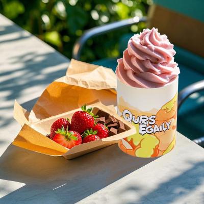 China Elegant metaal verplaats deksel kan geïmprimeerd logo ijspapier buis voor product display en verpakking Te koop