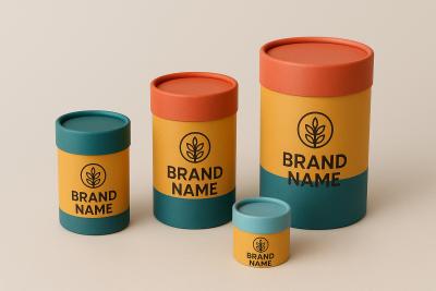 China Embalaje de alimentos cilíndrico de papel artesanal biodegradable personalizable para galletas, comida para mascotas, vino, alimentos elaborados con tubo de cartón de grado alimenticio en venta