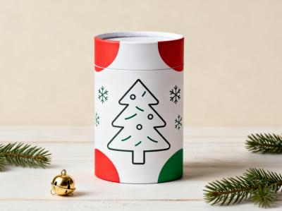 Китай Низкий MOQ OEM на заказ экологически чистые бумажные трубки для рождественских подарков продается