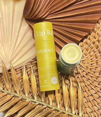 China 0.3oz Recyclable Kraft Cardboard Push up Lipstick Paper Tube Packaging Round Paper Container for Cosmetic Lip Balm Deodorant for sale