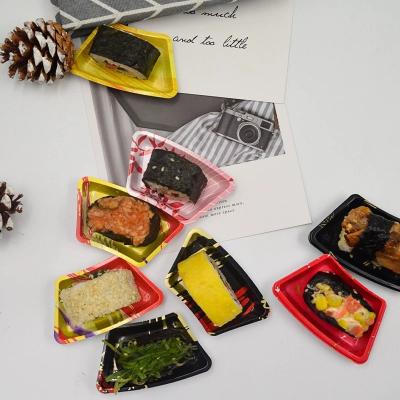 China Custom Packaging Box Disposable Sushi Takeaway Wooden Sushi Box Sushi Food Container Box for sale