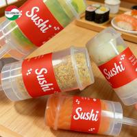 China Custom PP Push Up Pop Sushi Plastic Cup Packaging 5000pcs MOQ for sale
