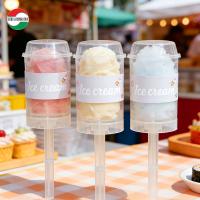 China Custom PP Push Up Pop Sushi Plastic Cup Packaging 5000pcs MOQ for sale