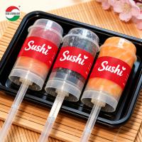 China Custom PP Push Up Pop Sushi Plastic Cup Packaging 5000pcs MOQ for sale