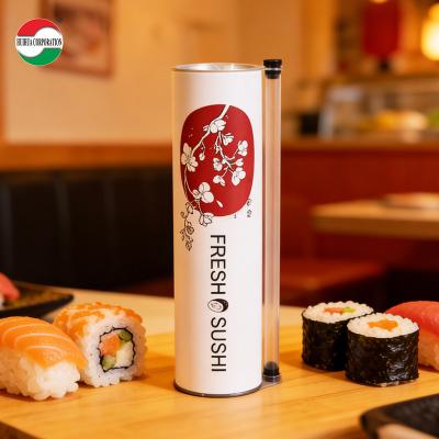 China Food Grade Sushi Push Pop Paper Tube Kraft Foil Lined 52mm 220mm Custom Height OEM Wholesale Distributor Supply for sale