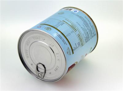 China Recyclable Food / Fruit / Nut Packing Paper Composite Cans ,  Easy Open food canister for sale