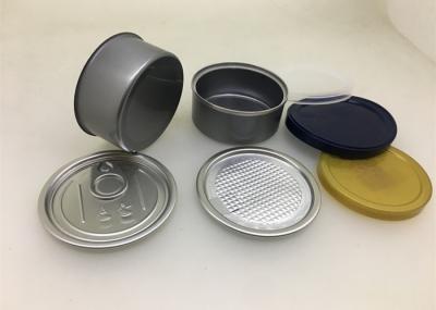 Cina latte della latta della cannabis 80ML di 29mm x di 65 con l'estremità aperta ed il coperchio facili della plastica per l'imballaggio della canapa in vendita