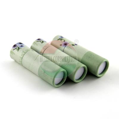 China Biodegradable Kraft Paper Lip Balm Tube With CMYK Printing Offset for sale