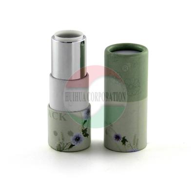 China Biodegradable Kraft Paper Lip Balm Tube With CMYK Printing Offset for sale