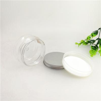 Cina 100ml rimuovono il cilindro di plastica con il coperchio di alluminio/barattoli cosmetici vuoti in vendita