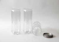 China Plastic Aluminium Beverage Cans 250ml 355ml 500ml PET Body Easy Open Lid for sale
