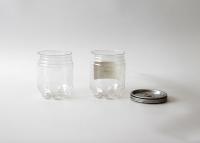 China Plastic Aluminium Beverage Cans 250ml 355ml 500ml PET Body Easy Open Lid for sale