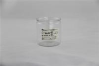 China Clear Plastic PET Packaging Tubes 120ml Airproof Nut Snack Canister 52.3mm Diameter for sale