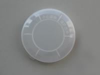 China Food Grade PE Can Lids 209# 62.5mm Transparent Reusable Plastic Caps for Tin Paper PET Cans for sale