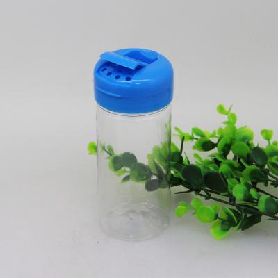 Cina Chiaro barattolo di plastica durevole della plastica del cappuccio del coperchio dell'agitatore della polvere del sale cilindro/300g o dello zucchero in vendita