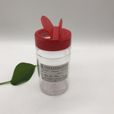 China 200ml Shaker Salt Pepper Bottle Transparent Plastic Bottle Containers For Spices for sale