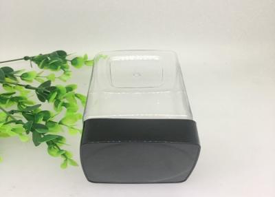 China 700ml Clear Plastic Cylinder For Food 600g 21oz / PET Square Tin Cans for sale