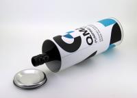 China 73mm x 180mm Food Grade Paper Composite Candy Cans with Metal Lids - Custom Printing Available for sale