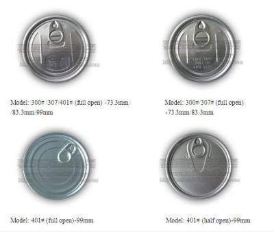 Cina L'estremità aperta facile di alluminio del coperchio del barattolo di latta del commestibile per i tubi, facile apre il cappuccio in vendita