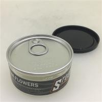 China 100ml Clear PET Easy Open Can 33mm Height with Aluminum Lid for Bubble Tea Packaging for sale